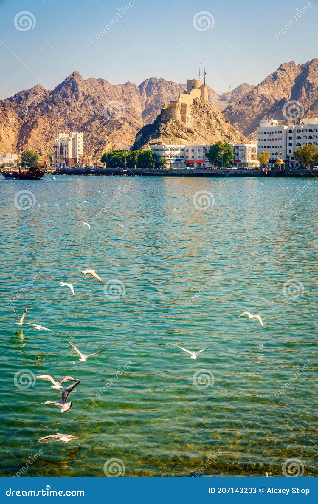 Sultan Qaboos Port stock image. Image of transportation - 207143203