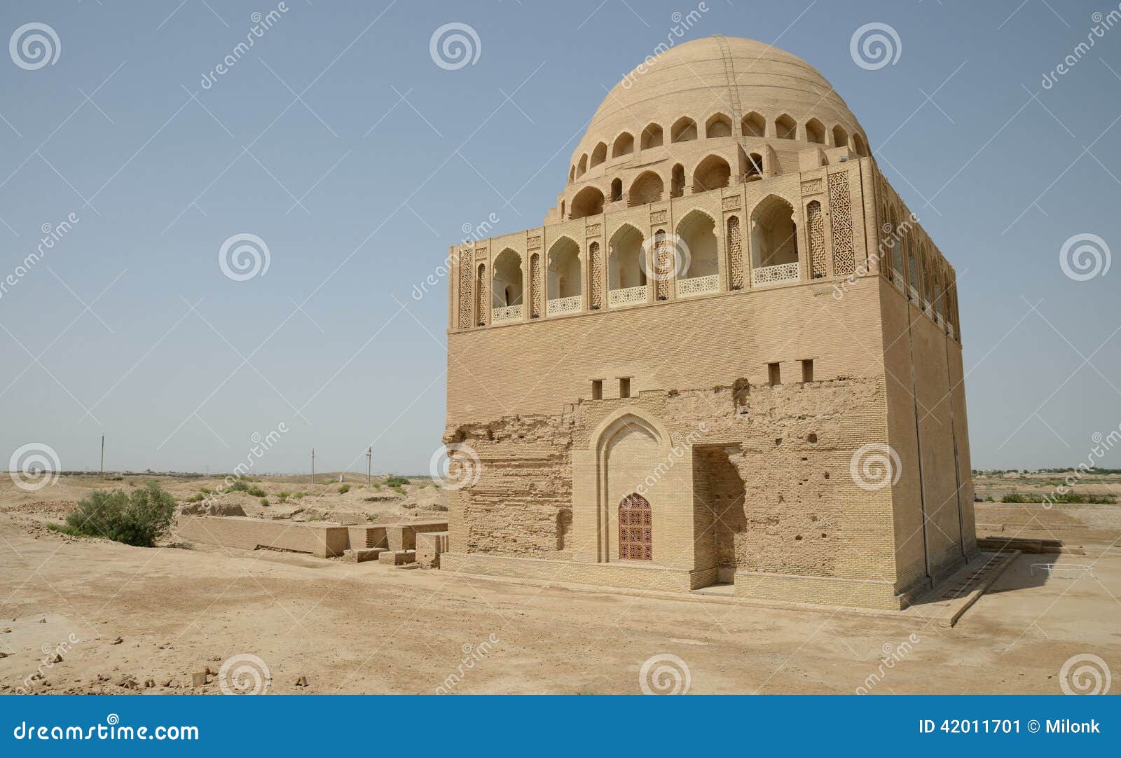 Sultan Sandjar-Moschee, Merv, Turkmenistan Stockbild - Bild von moschee ...