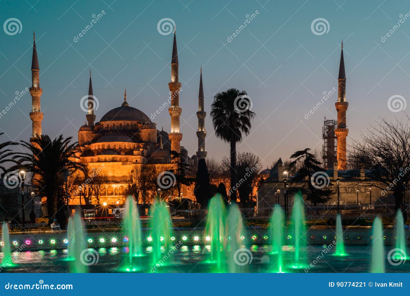 Sultanahmet stock image. Image of east, famous, blue - 90774221