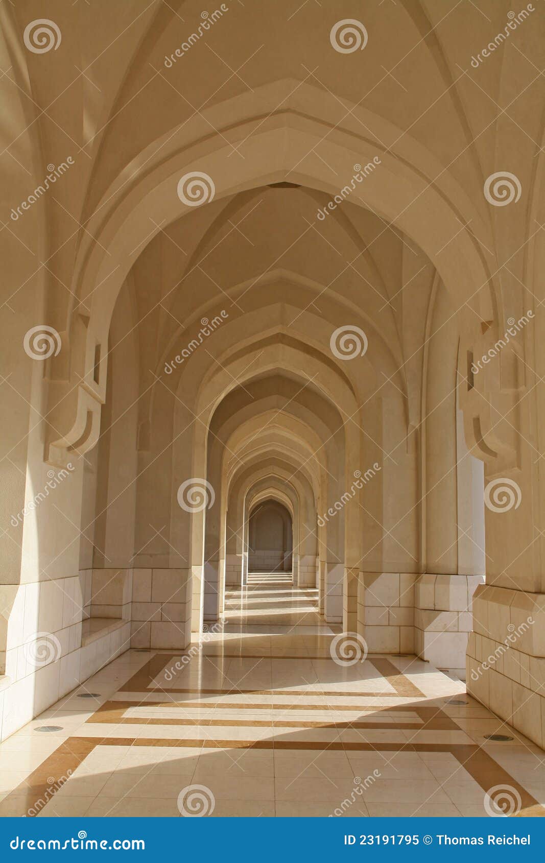 Sultanate of Oman, Archway - Oriental Architecture Stock Image - Image ...