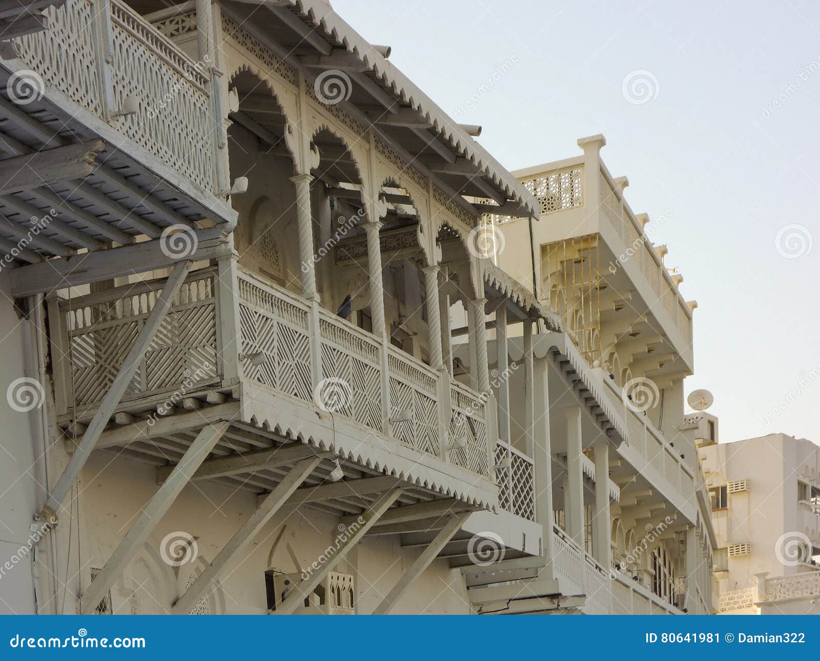 Sultanate of Oman Traditional Architecture Stock Image - Image of dark ...