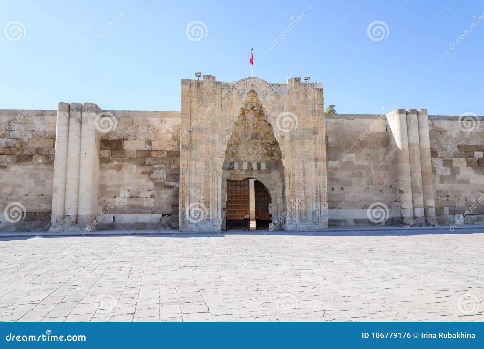 The Sultanhani Caravanserai, Aksaray, Turkey. Silk Road. Stock Photo ...