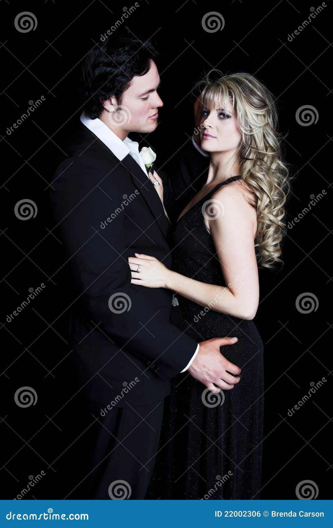 Sultry Couple stock photo. Image of adore, studio, black - 22002306