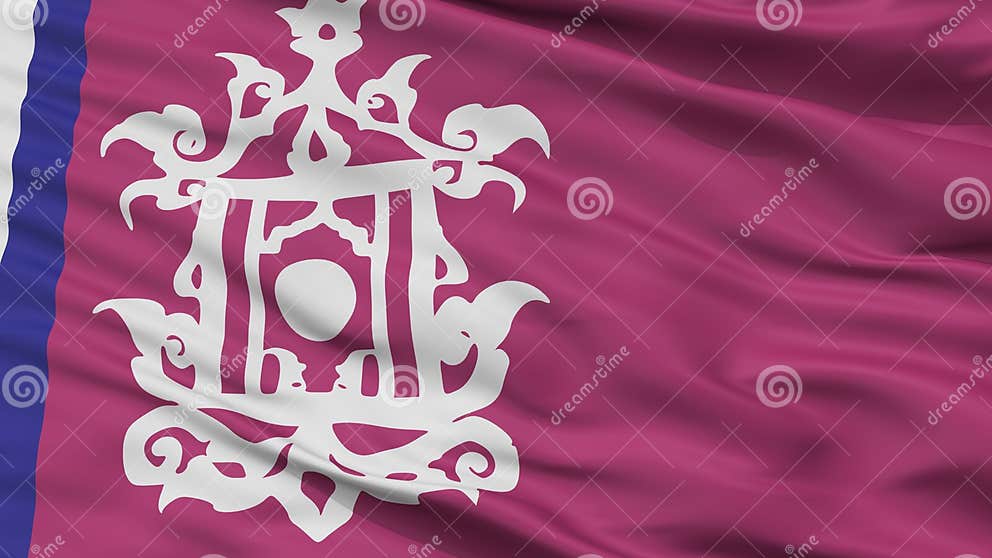 Sulu Flag Closeup View stock illustration. Illustration of light ...