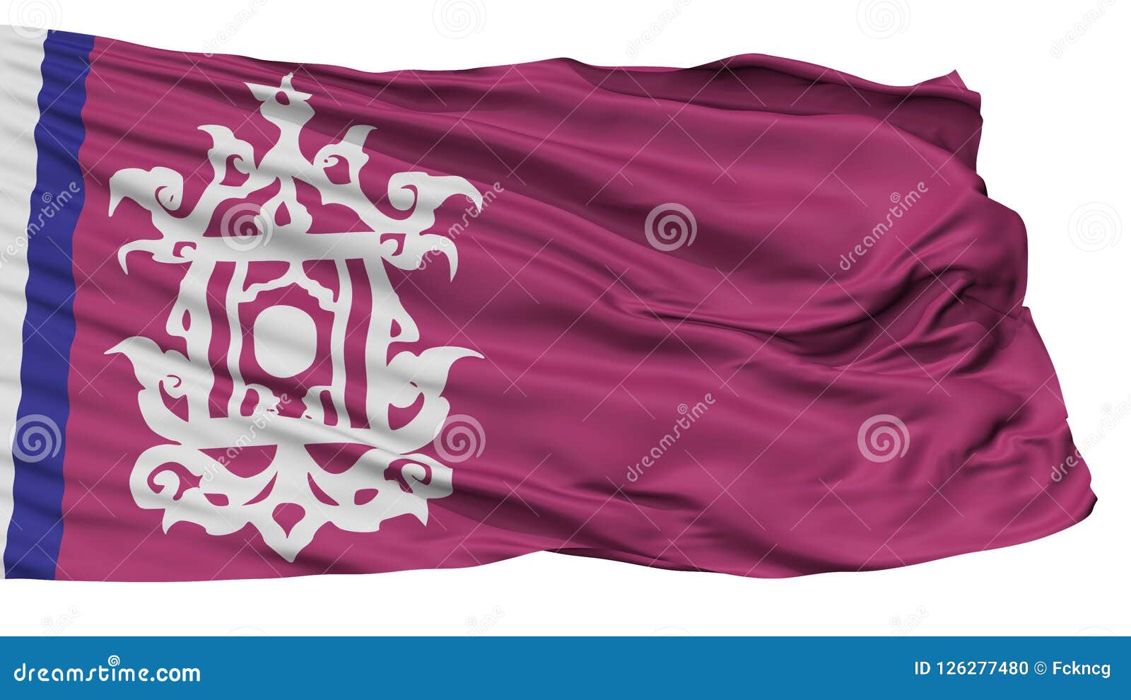 Sulu Flag, Isolated on White Stock Illustration - Illustration of ...