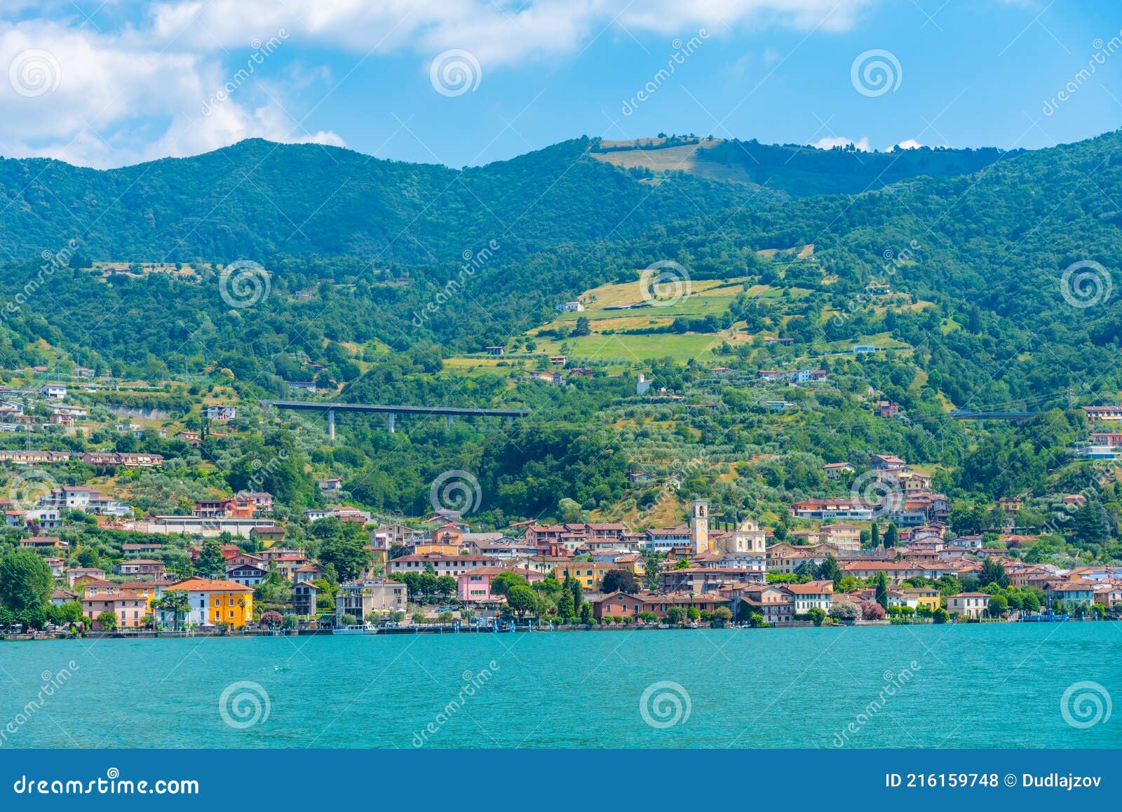 Sulzano Viewed from Monte Isola in Italy Stock Photo - Image of ferry ...