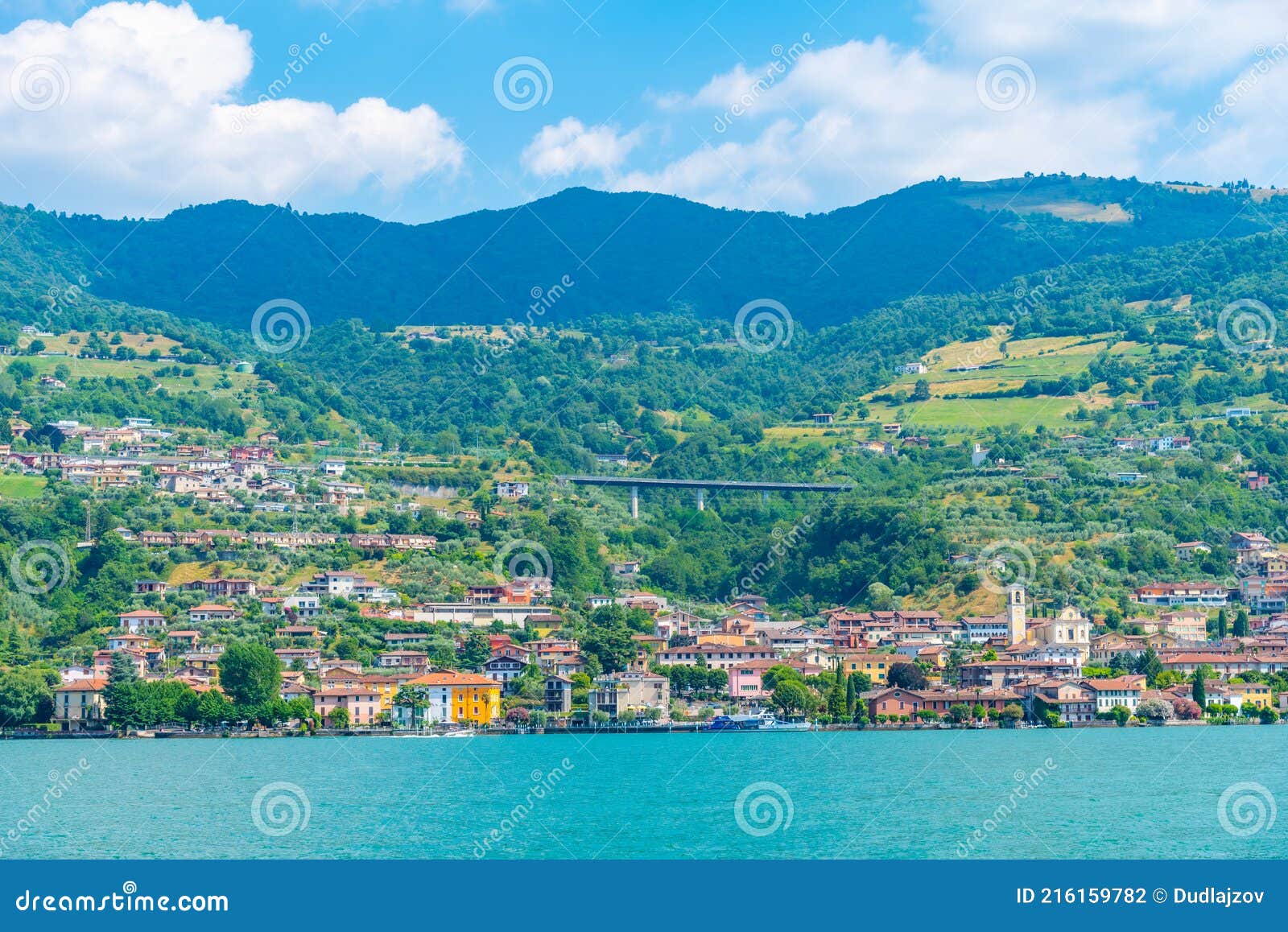 Sulzano Viewed from Monte Isola in Italy Stock Photo - Image of iseo ...