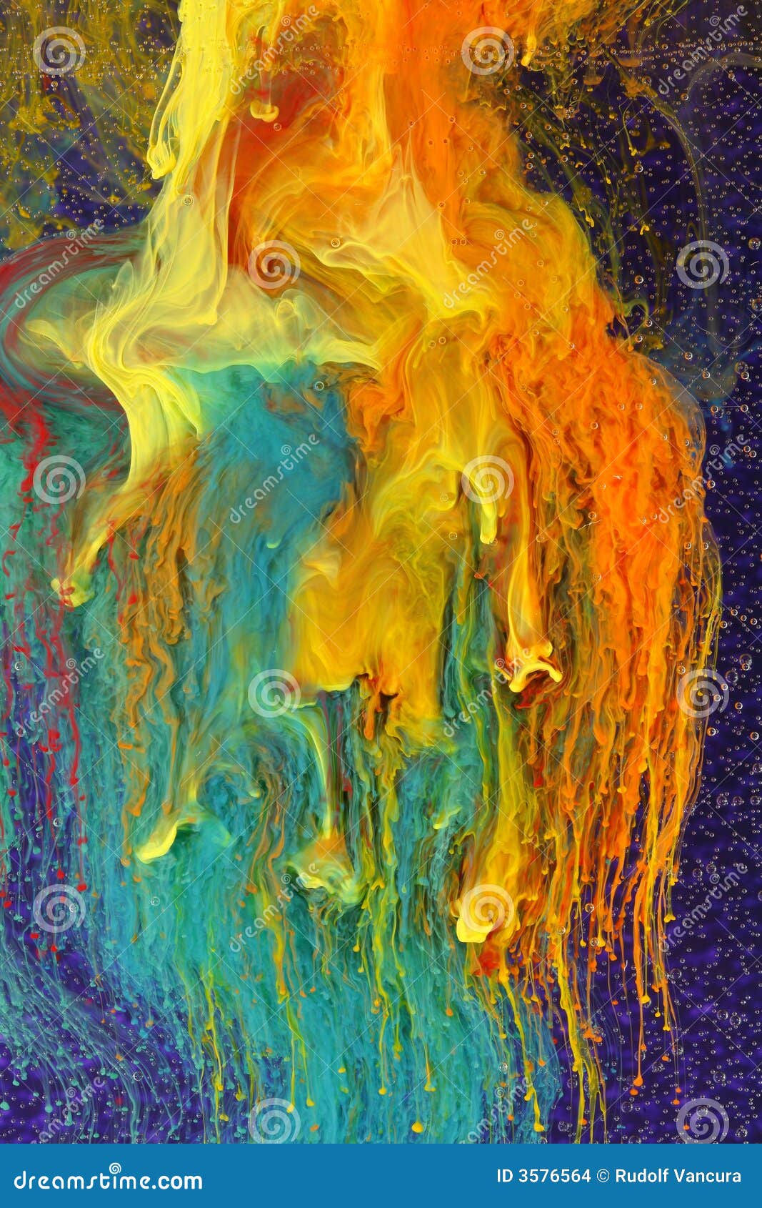 Sumário De Mistura Da Tinta Colorida Foto de Stock - Imagem de plumagem ...