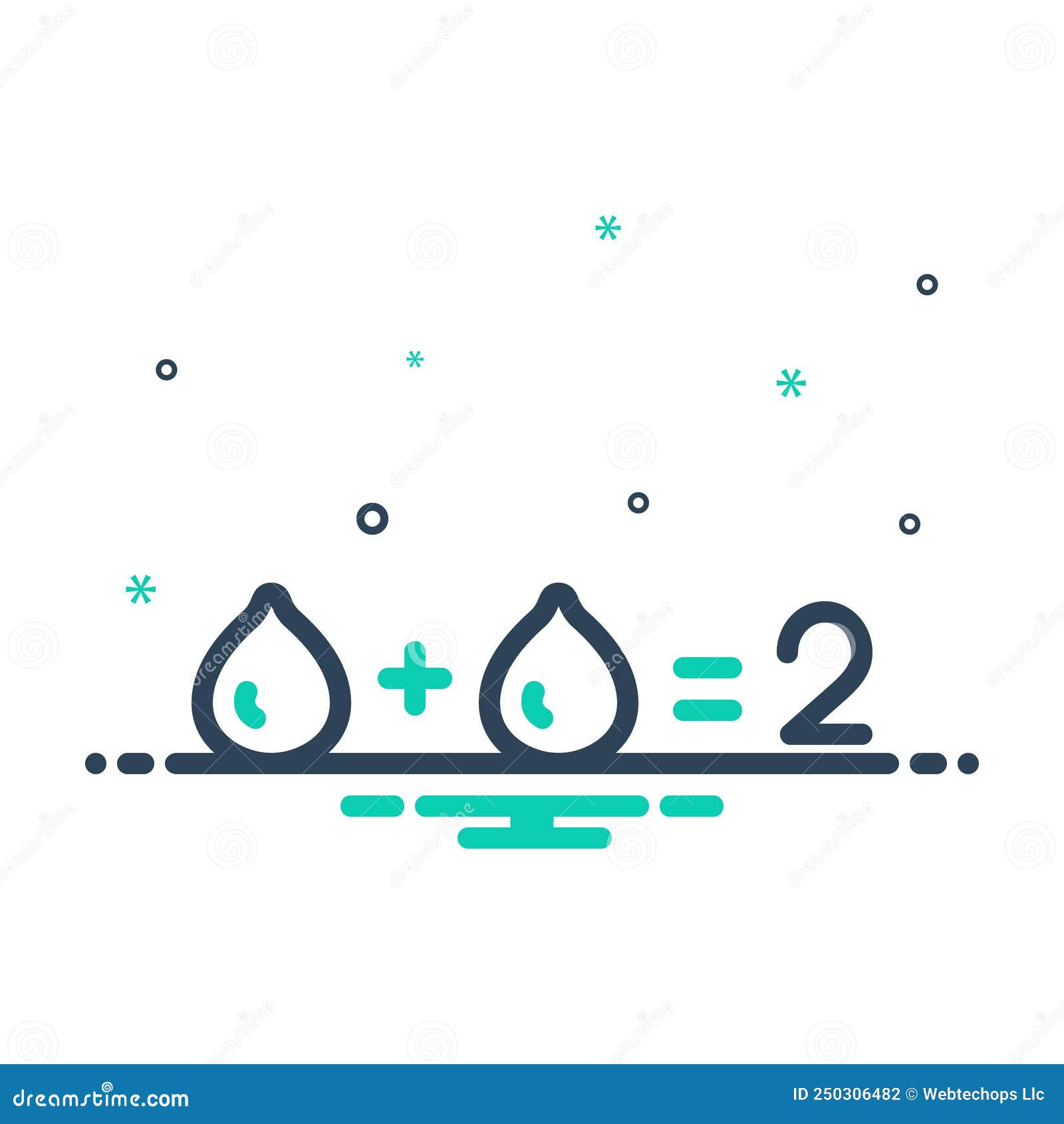Mix Icon for Sum, Total and Number Stock Illustration - Illustration of ...