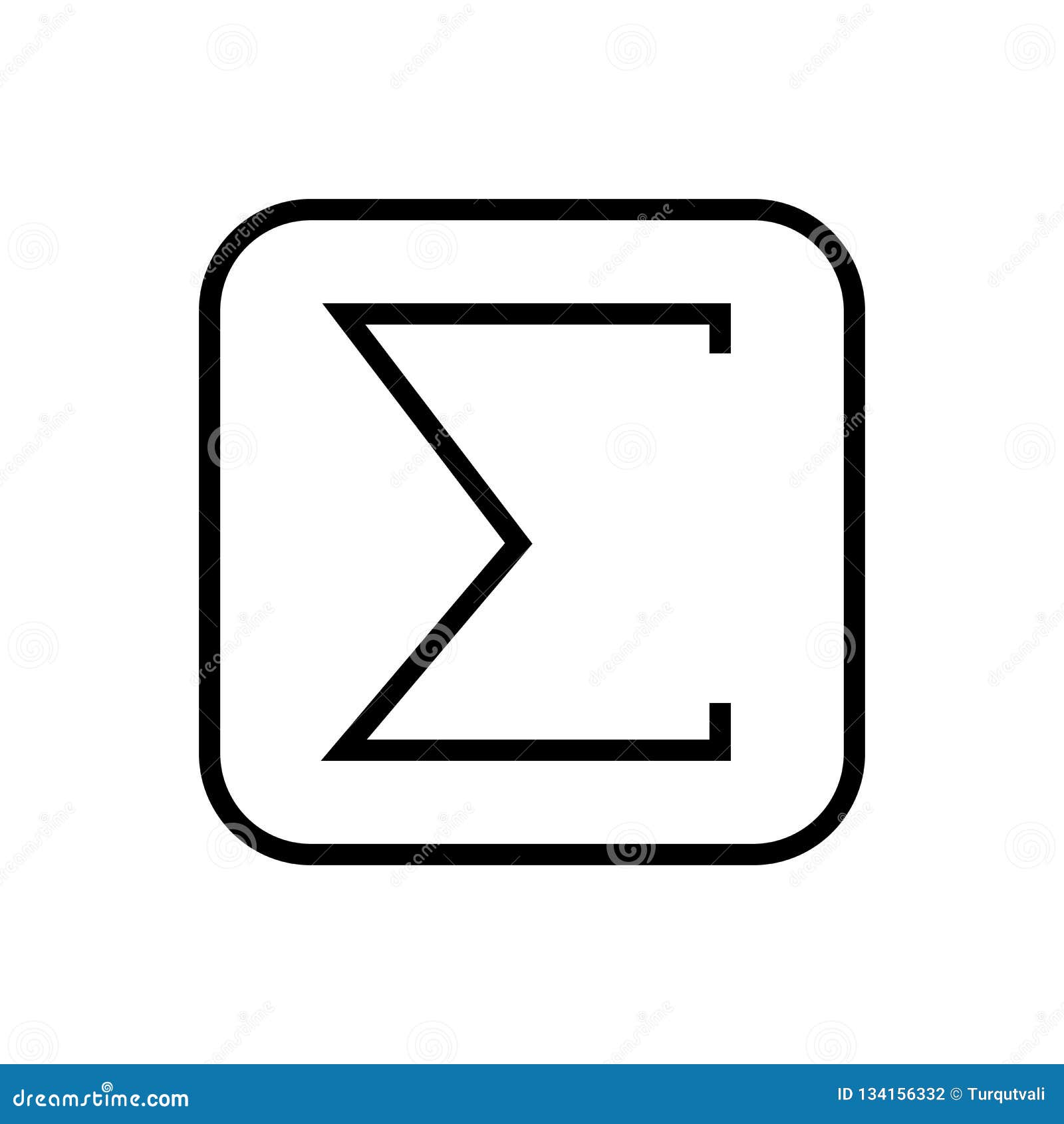 The Sum of Icon Vector Isolated on White Background, the Sum of Sign ...