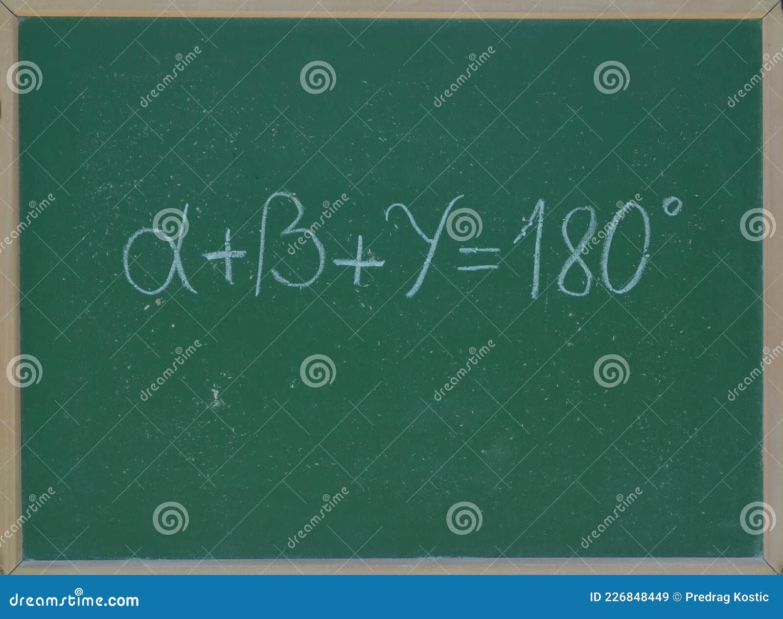The Sum of the Interior Angles in Each Triangle is 180 Degrees, Stock ... The Sum of the Interior Angles in Each Triangle is 180 Degrees, Stock ...