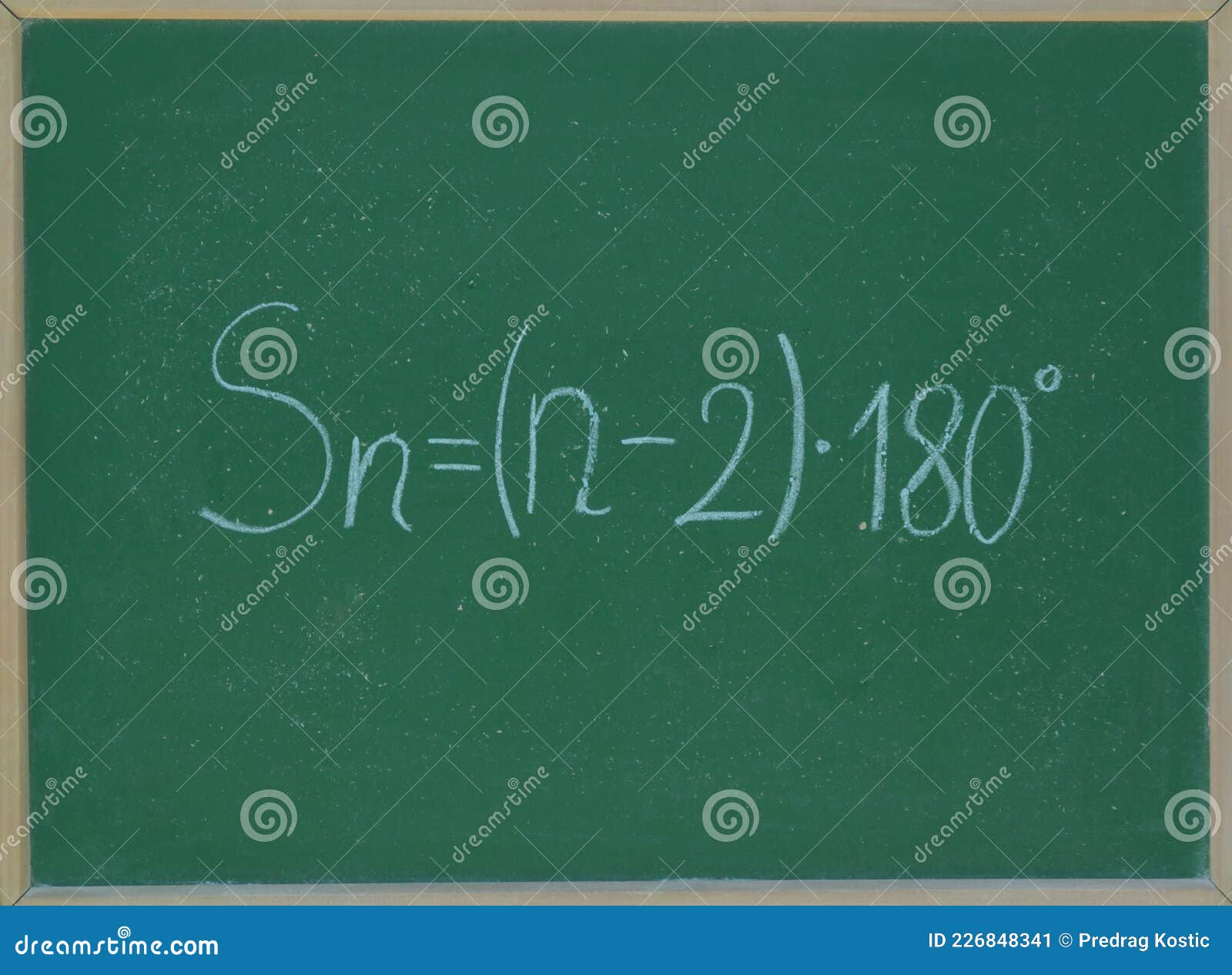 The Sum of the Interior Angles of a Polygon Stock Image - Image of ...