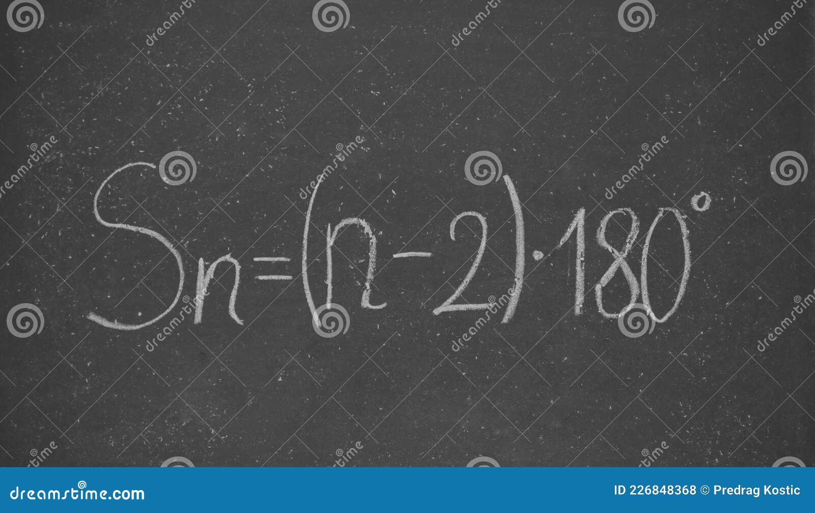 The Sum of the Interior Angles of a Polygon Stock Photo - Image of ...