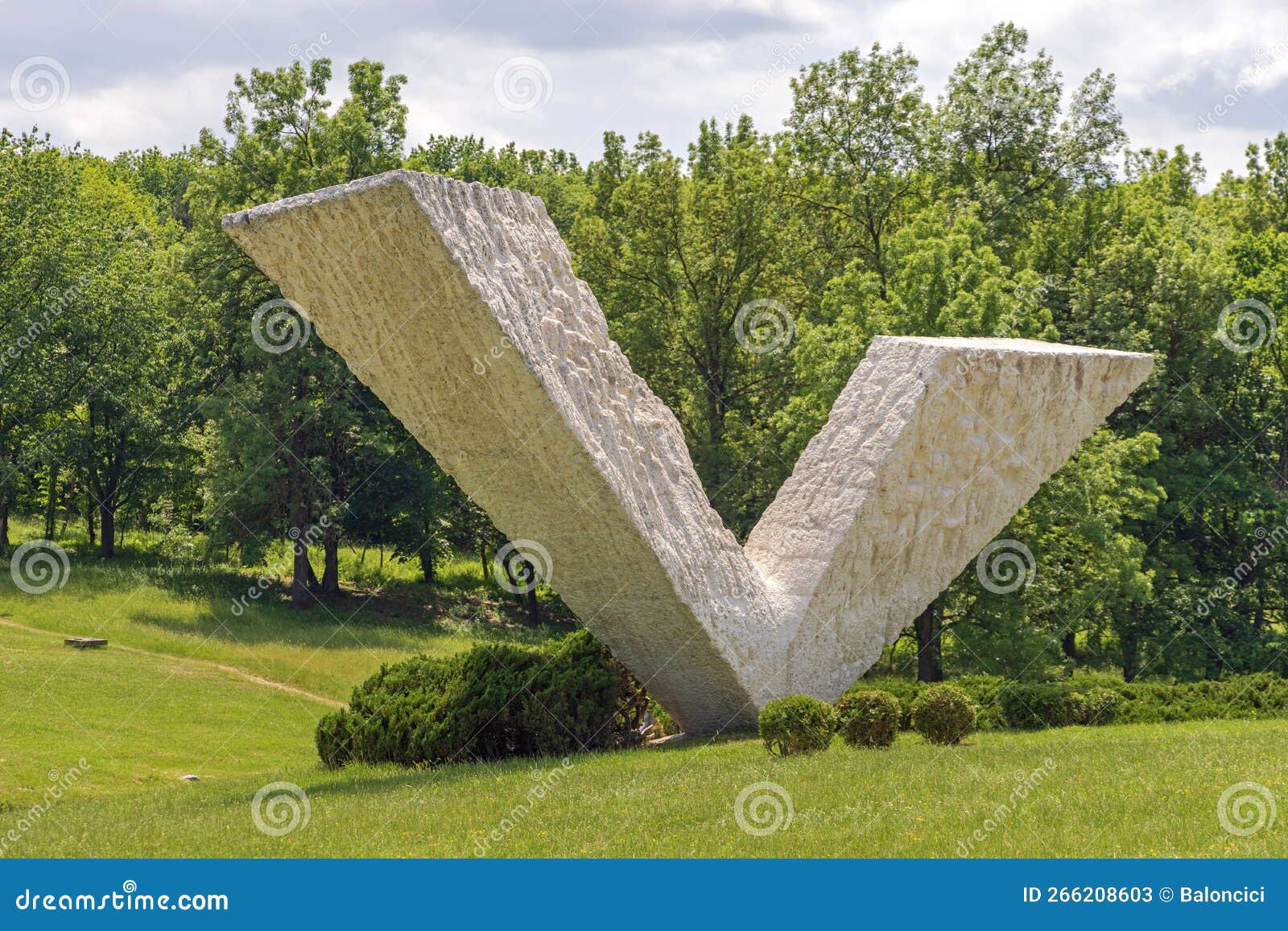 Sumarice Monument Landmark editorial stock photo. Image of structure ...