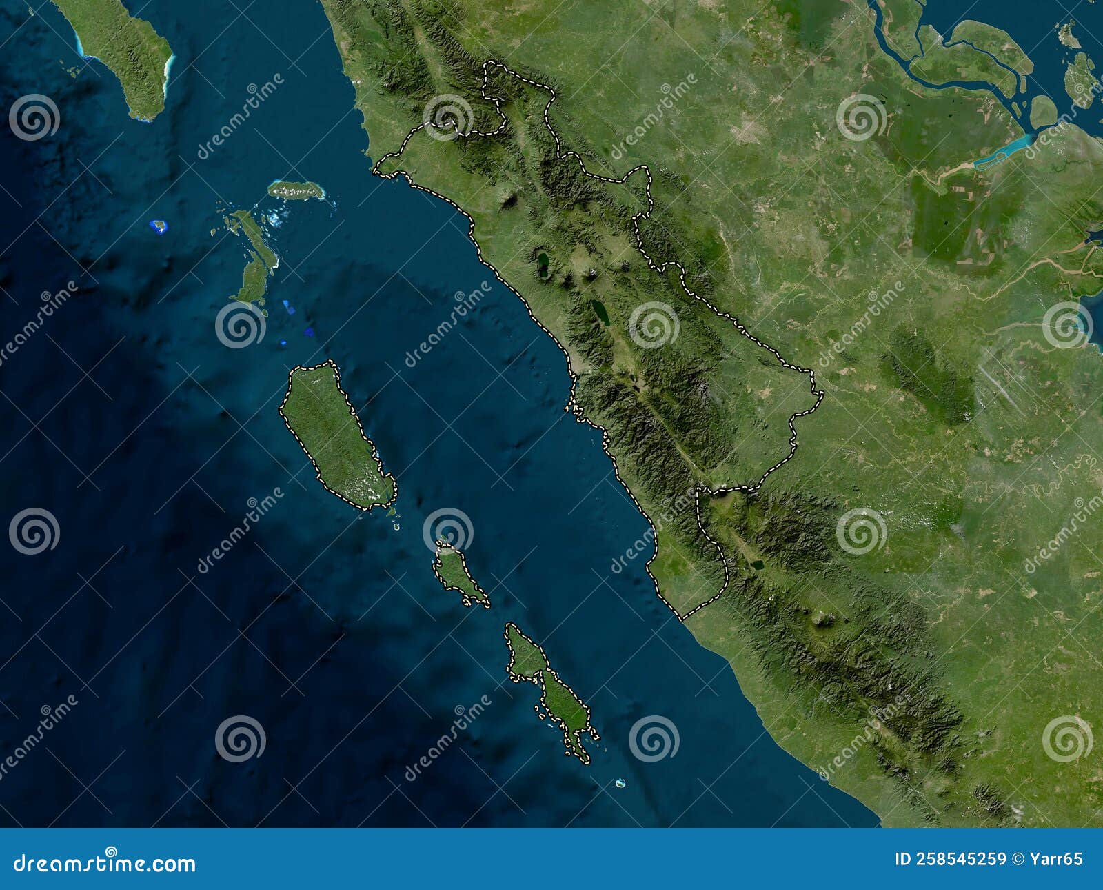 Sumatera Barat, Indonesia. Low-res Satellite. No Legend Stock Image ... Sumatera Barat, Indonesia. Low-res Satellite. No Legend Stock Image ...