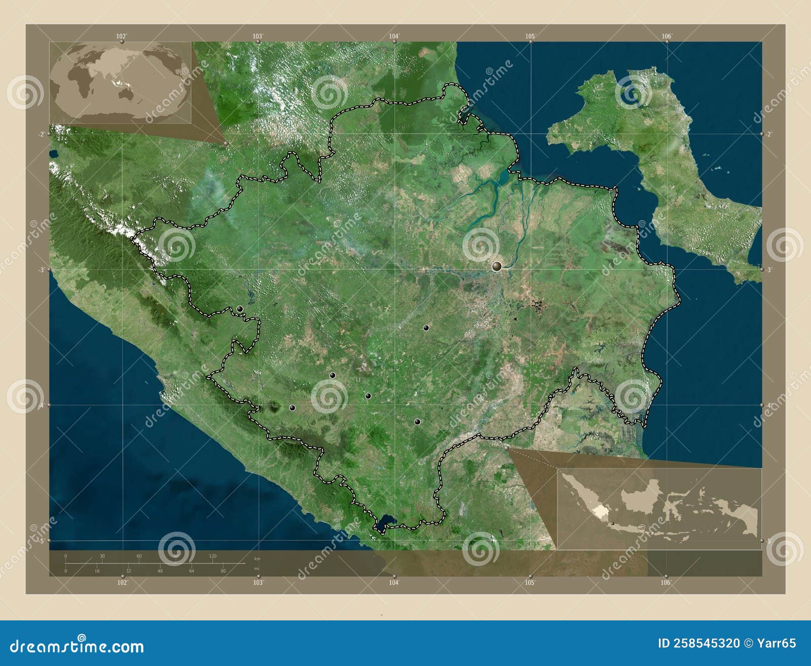 Sumatera Selatan, Indonesia. High-res Satellite. Major Cities Stock ... Sumatera Selatan, Indonesia. High-res Satellite. Major Cities Stock ...