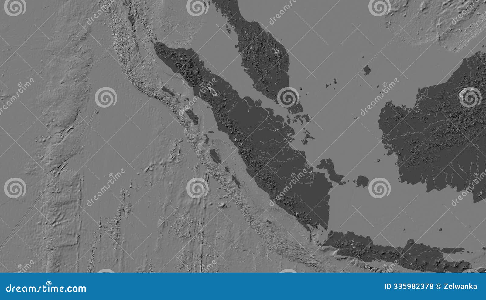 Sumatra Island. Indonesia. Bilevel Stock Illustration - Illustration of ...