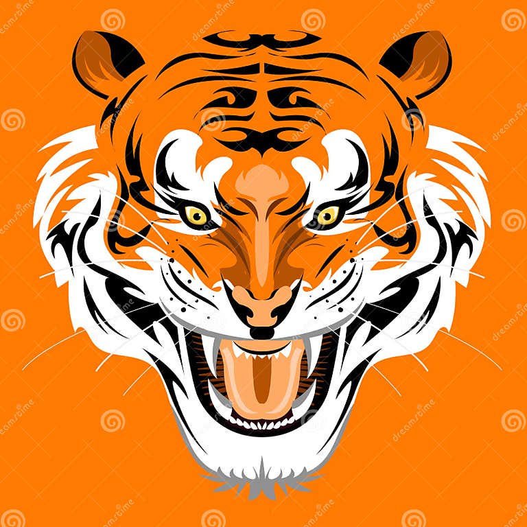 Sumatran Tiger stock vector. Illustration of isolated - 24616600