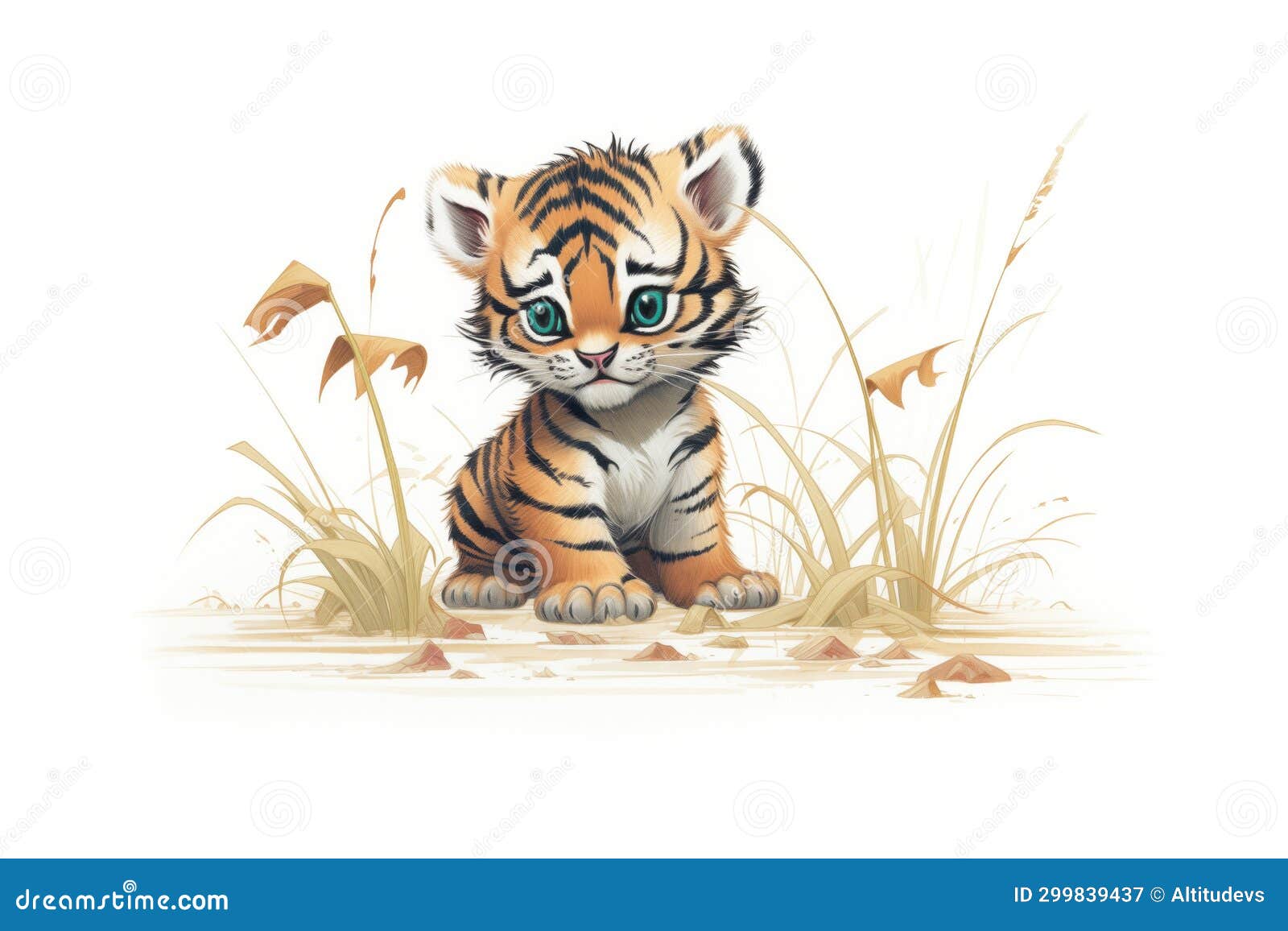 A Sumatran Tiger Cub Learning To Pounce Stock Image - Image of tiger ...