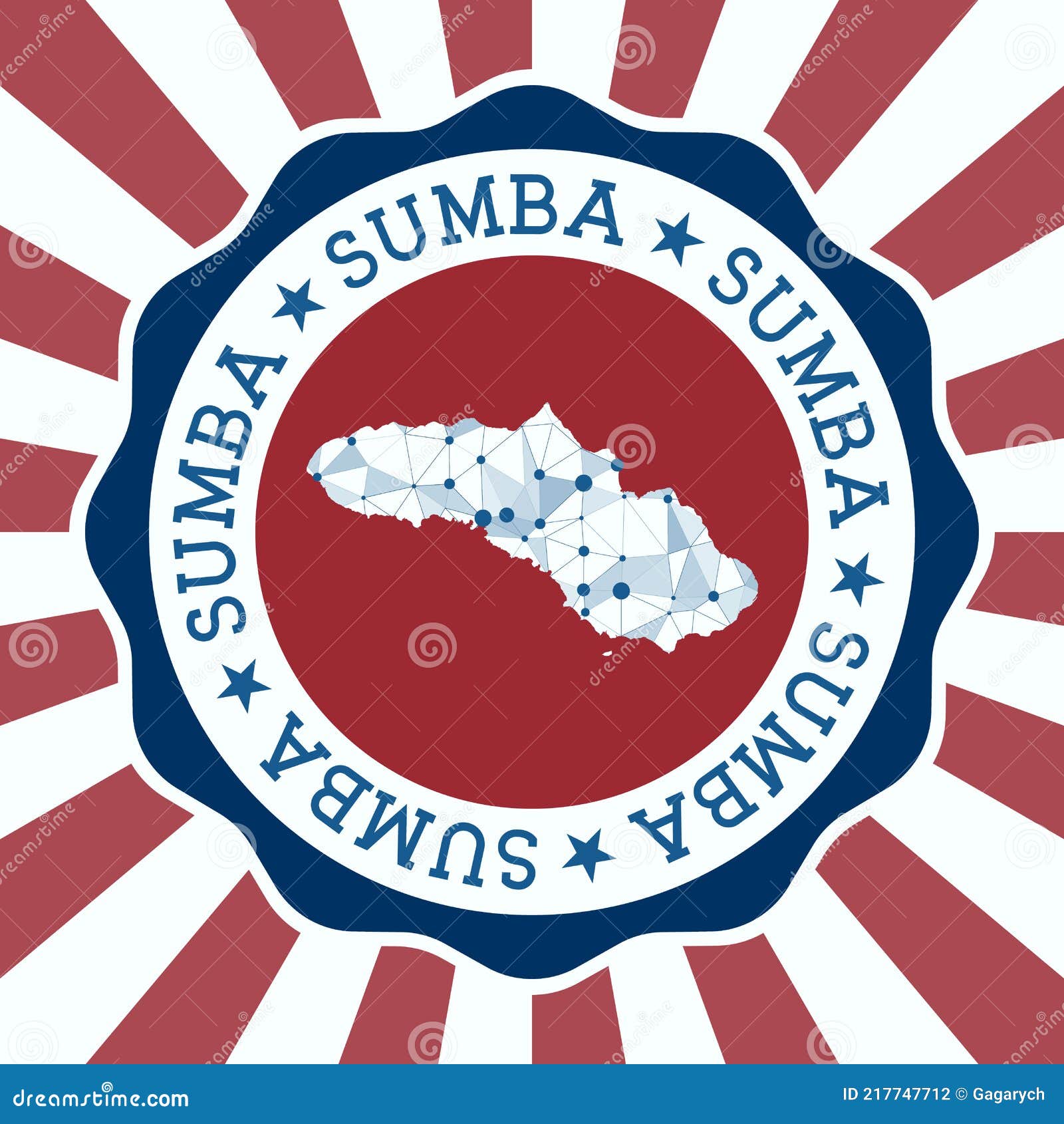 Sumba Logo. Map Of Sumba With Island Name And. Vector Illustration ...