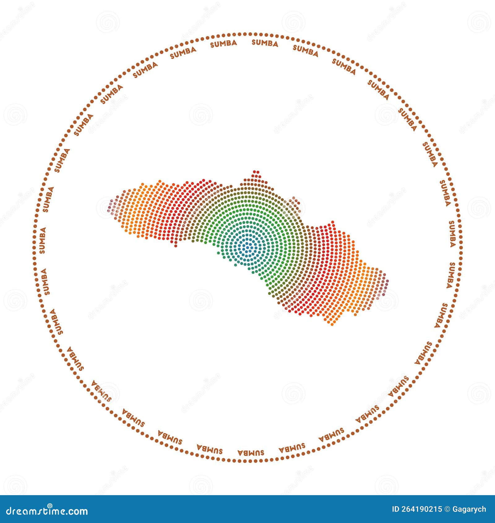 Sumba Logo. Map Of Sumba With Island Name And. Vector Illustration ...