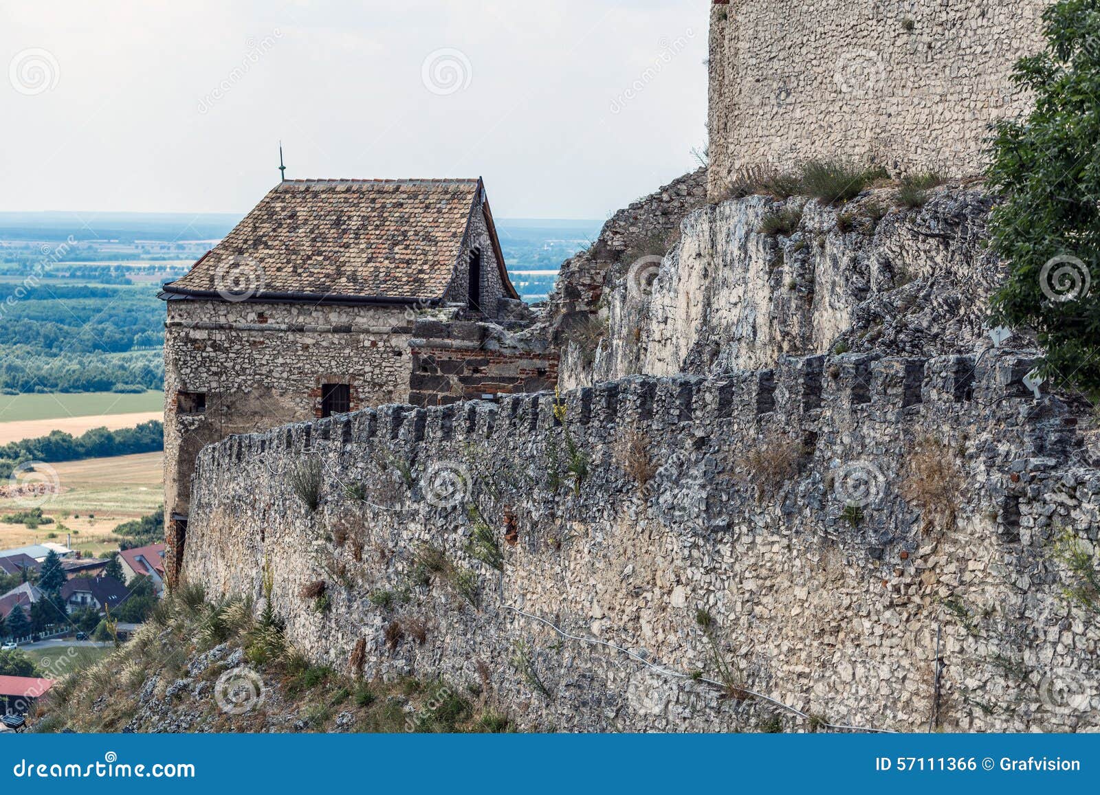 Sumeg castle stock photo. Image of hungary, rock, rook - 57111366