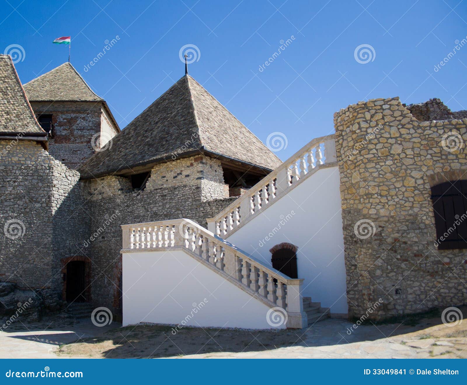 Sumeg Castle stock image. Image of europe, restored, fortification ...