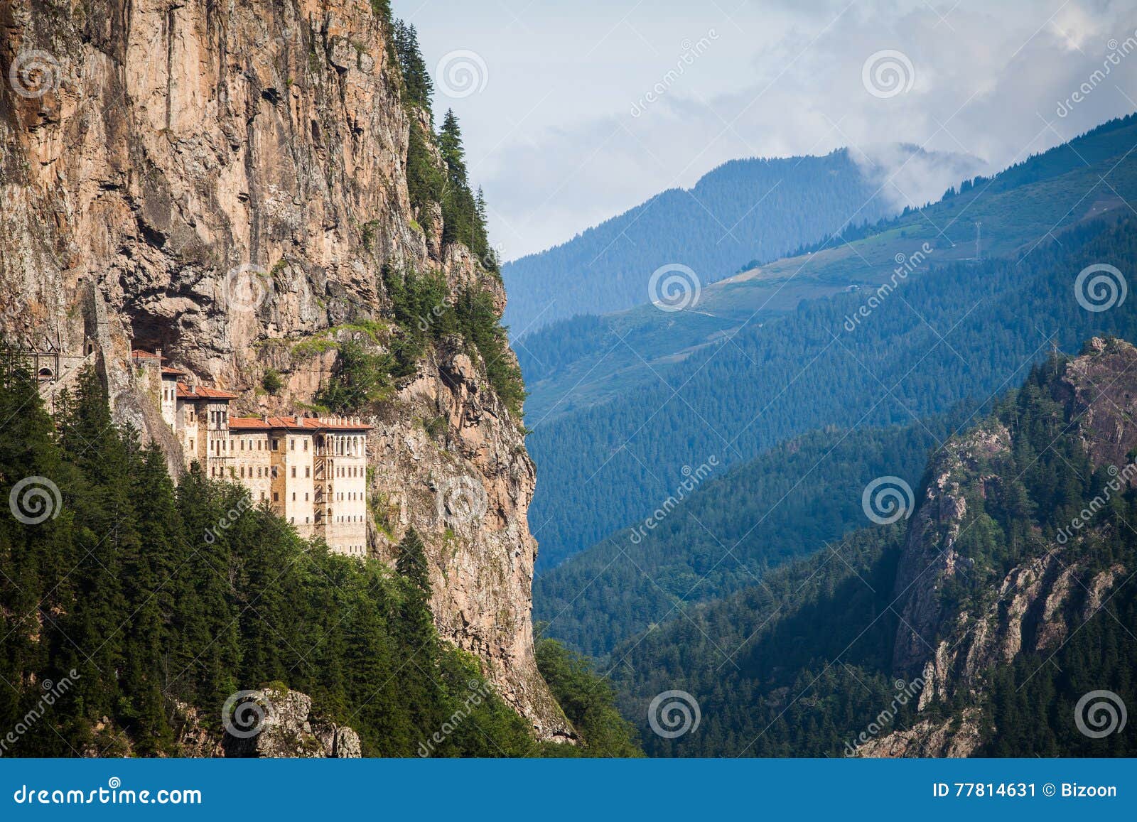 Sumela monastery in Turkey stock image. Image of forest - 77814631