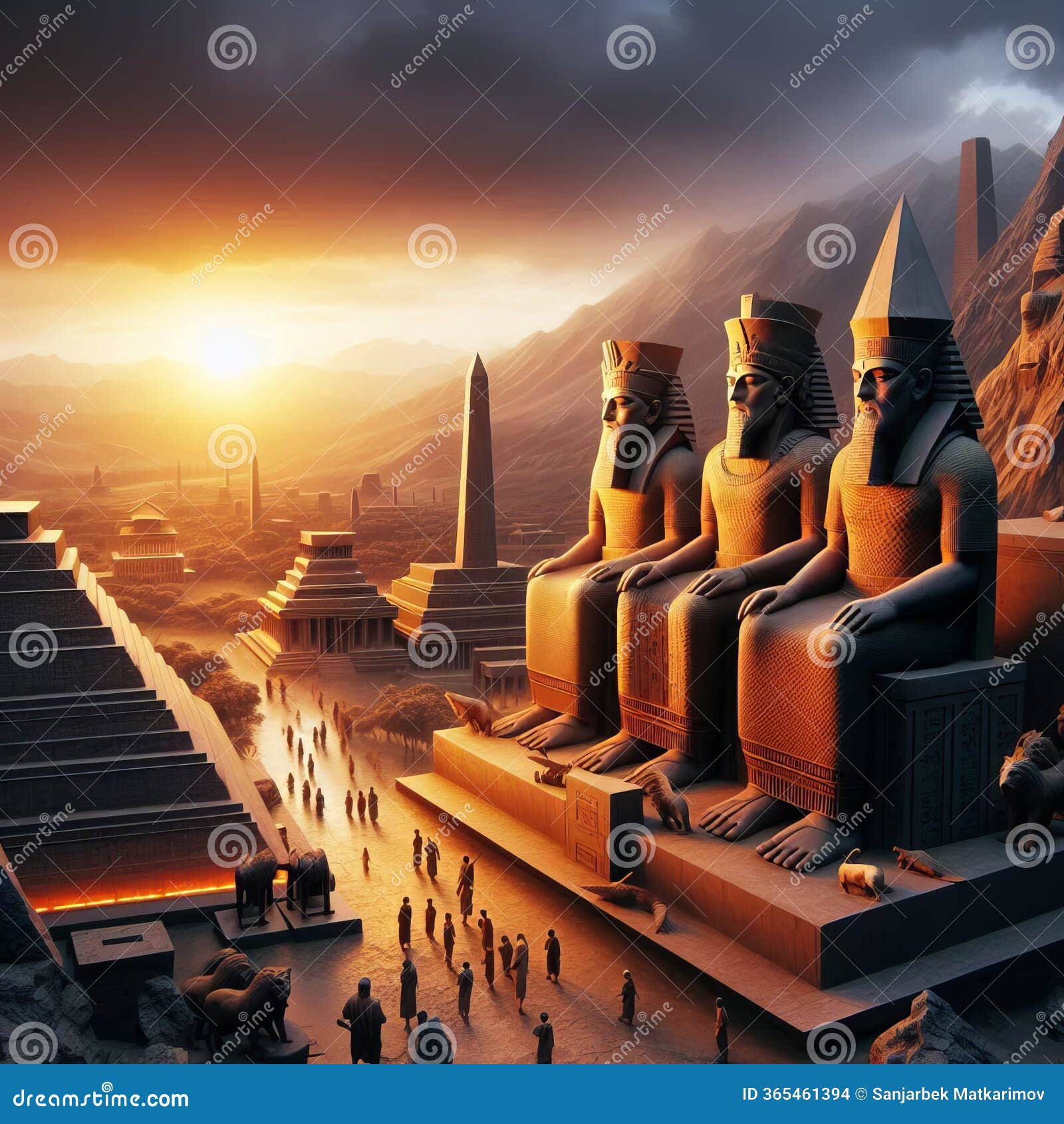 First Civilization Origin. Ancient Sumerian Culture. Ishtar Gate In ...