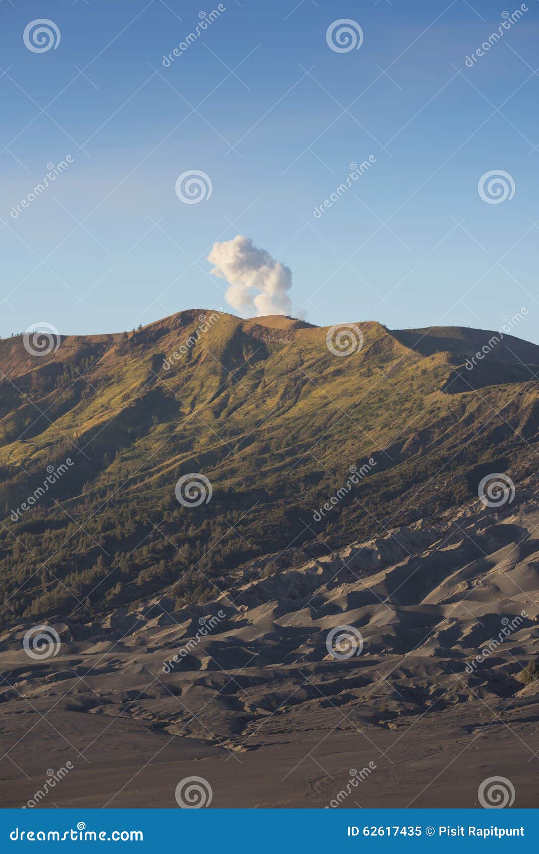 Sumeru Mountain at Sunrise Active Volcano Java ,Indonesia. Stock Image ...