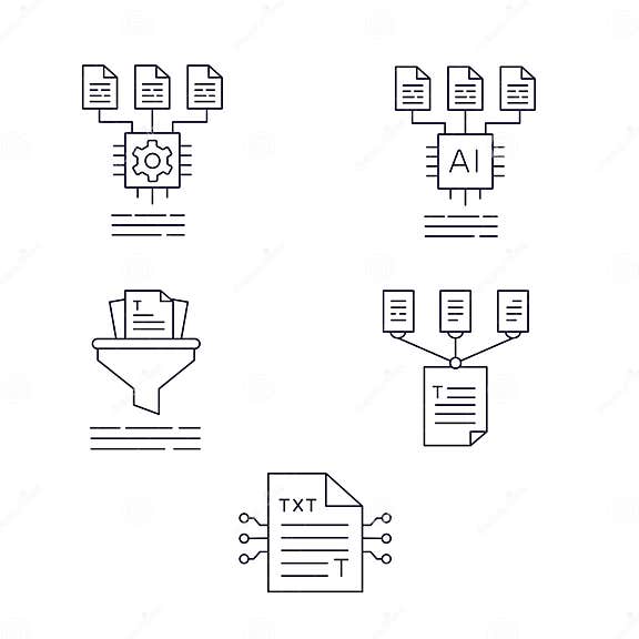 Text Summarization Illustration. Shortening Text. Efficient Text ...