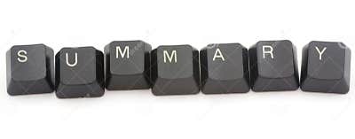 Summary stock photo. Image of english, blocks, letters - 2436058