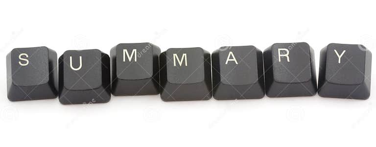 Summary stock photo. Image of english, blocks, letters - 2436058