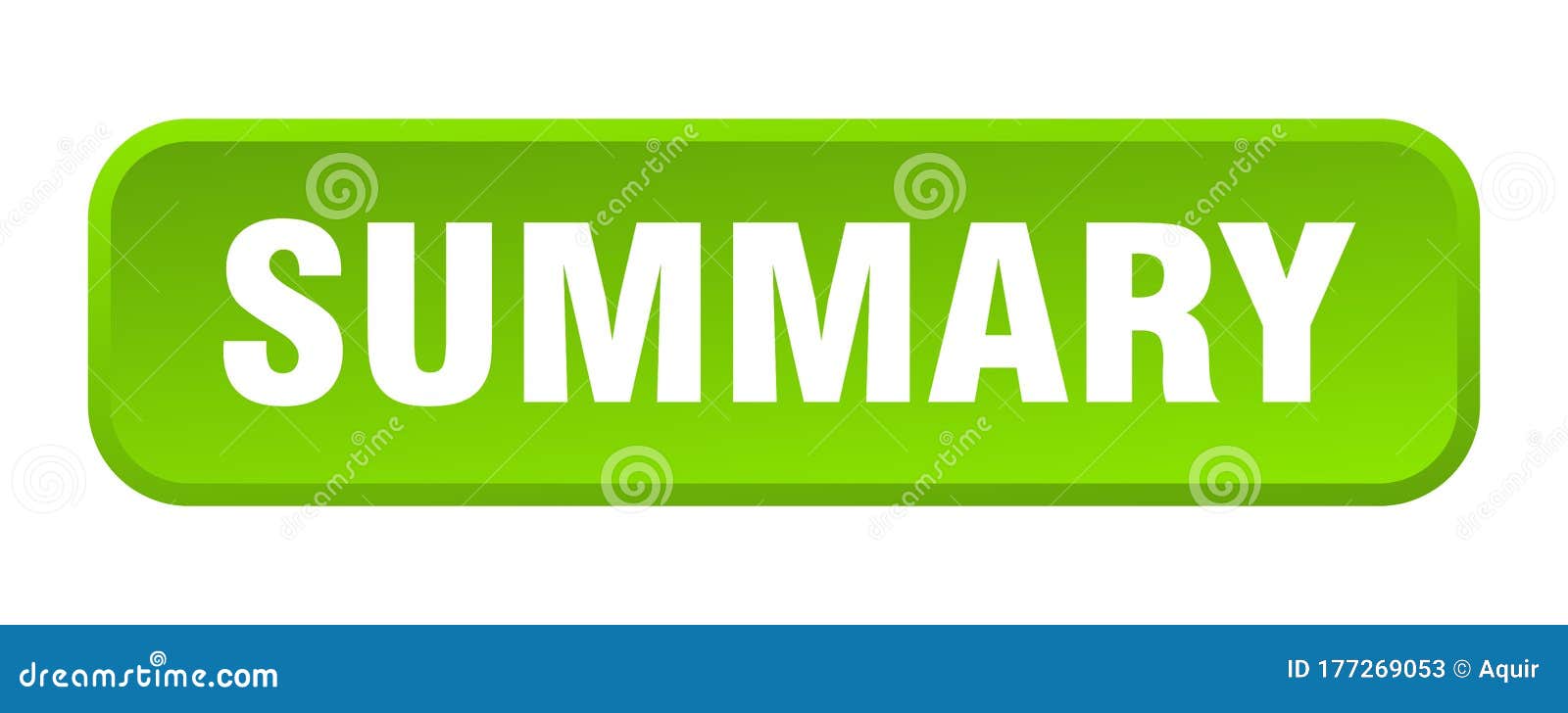 Summary Button. Summary Square 3d Push Button Stock Vector ...