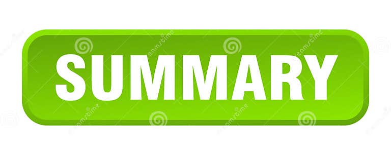 Summary Button. Summary Square 3d Push Button Stock Vector ...