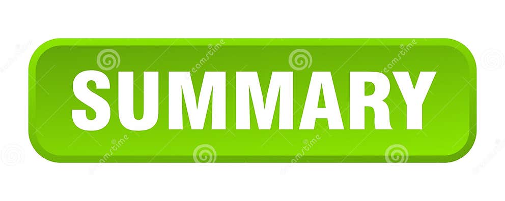 Summary Button. Summary Square 3d Push Button Stock Vector ...