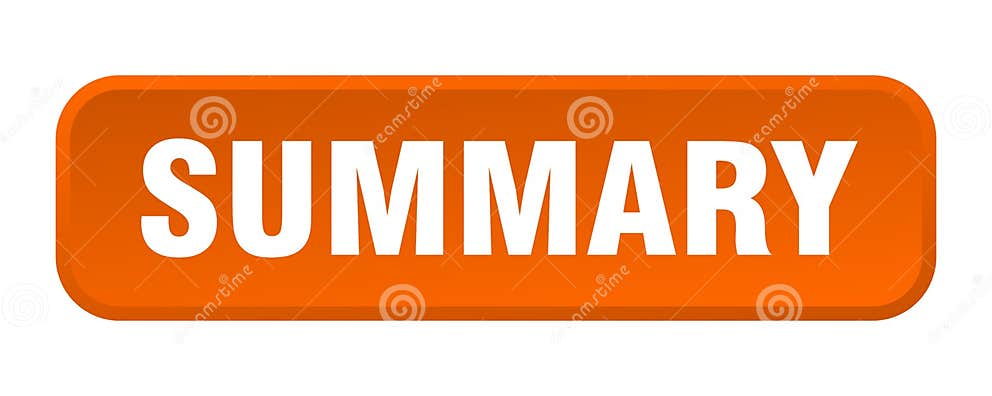 Summary Button. Summary Square 3d Push Button Stock Vector ...