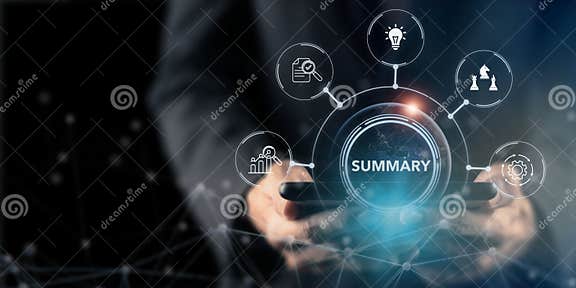 Summary Concept. Summarize Data, Information, Past Performance Analysis ...
