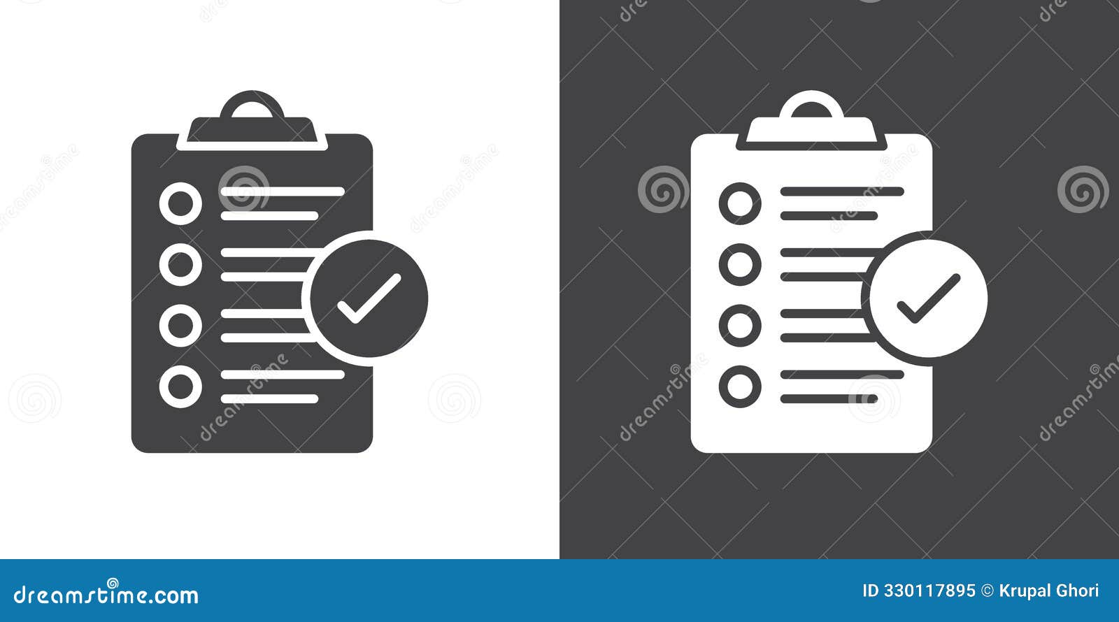 Summary Icon Thin Line Illustration Set Stock Illustration ...