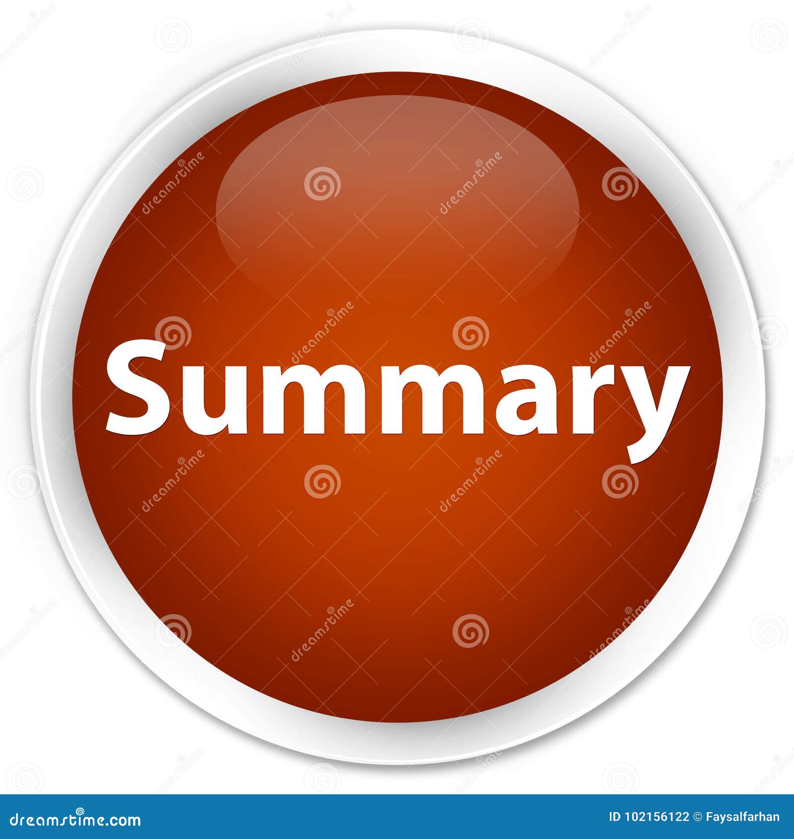 Summary Premium Brown Round Button Stock Illustration - Illustration of ... Summary Premium Brown Round Button Stock Illustration - Illustration of ...