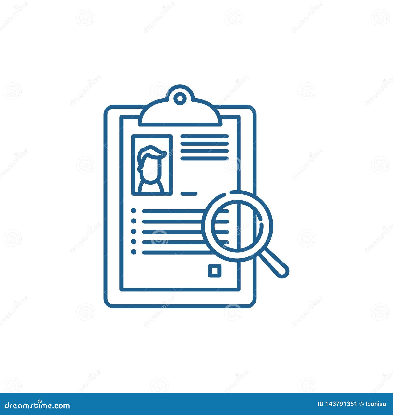 Summary Line Icon Concept. Summary Flat Vector Symbol, Sign, Outline ...