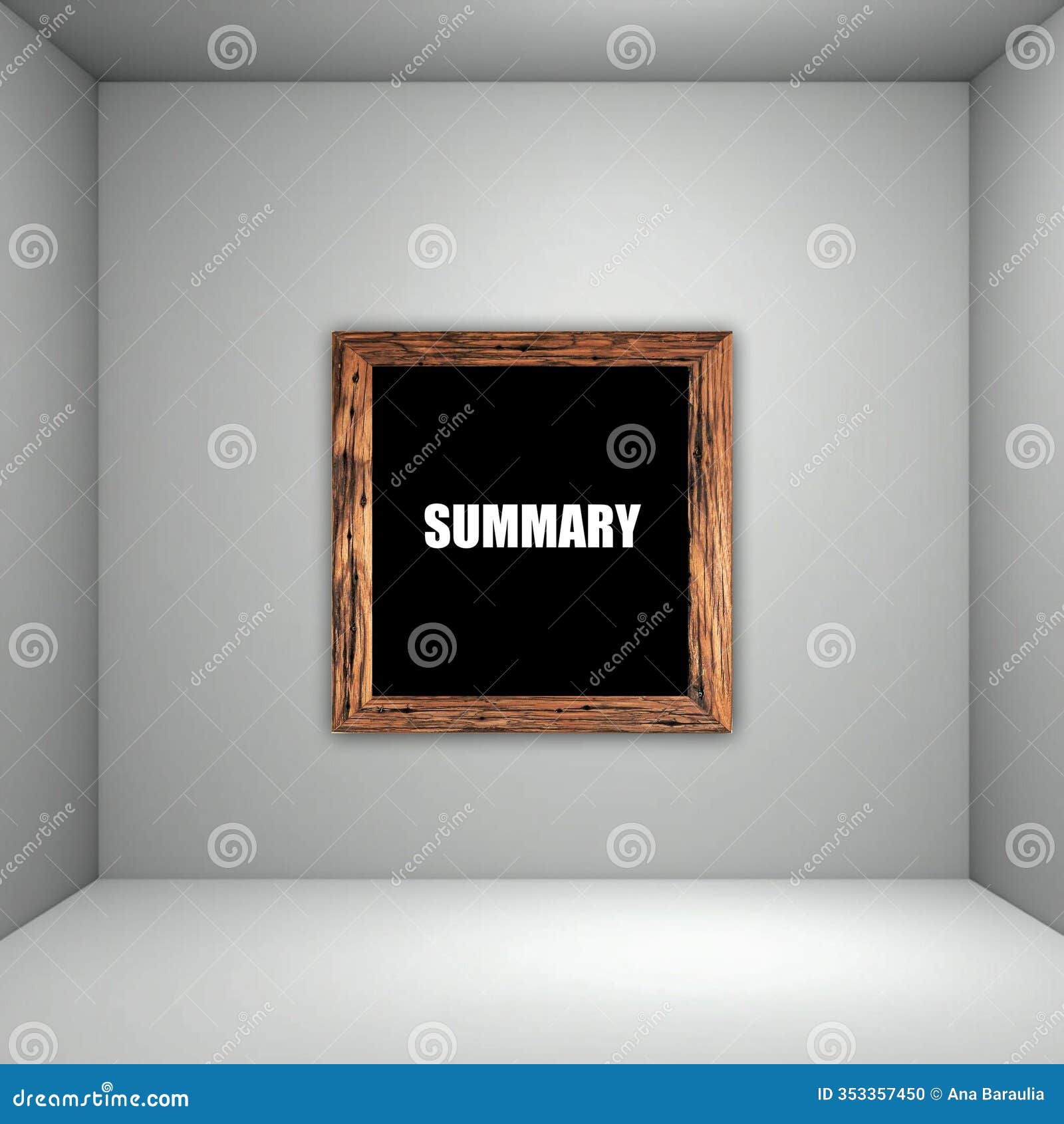 Summary Message Written on Paper Piece with Background. Conceptual ...