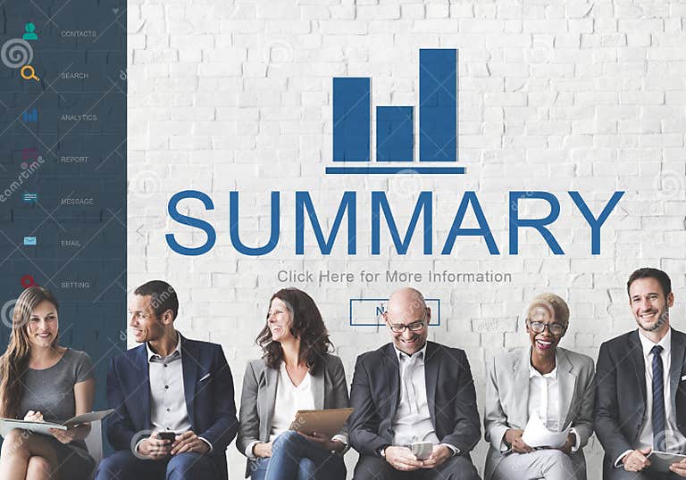 Summary Result Progress Chart Concept Stock Photo - Image of employment ...