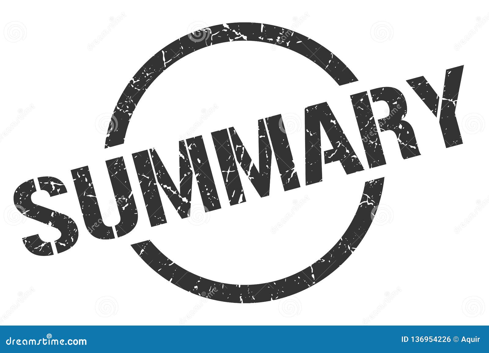 Summary stamp stock vector. Illustration of banner, summary - 136954226
