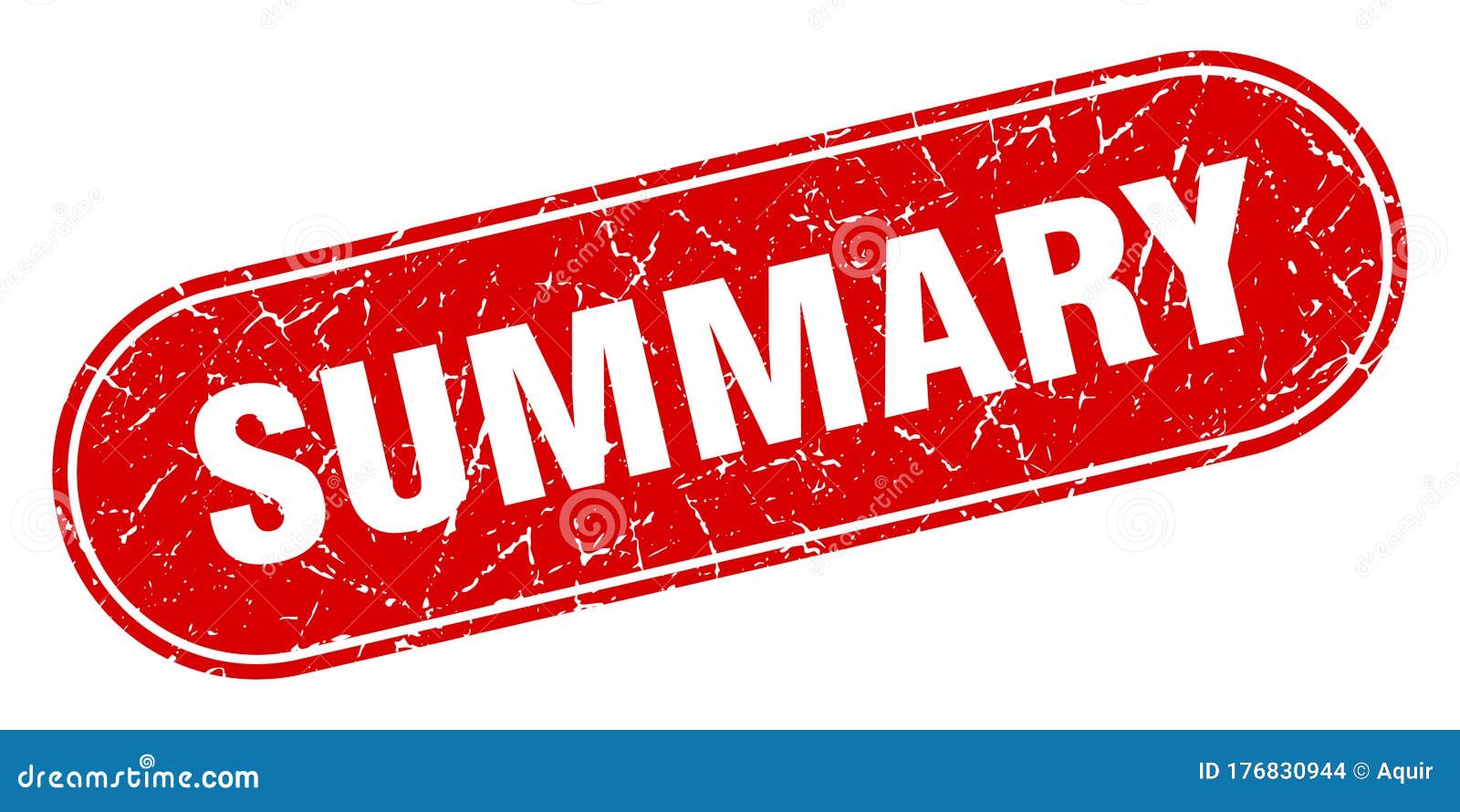 Summary Sign. Summary Grunge Stamp Stock Vector - Illustration of stamp ...