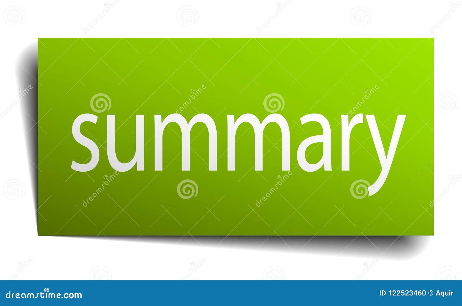 Summary sign stock vector. Illustration of peeler, vector - 122523460