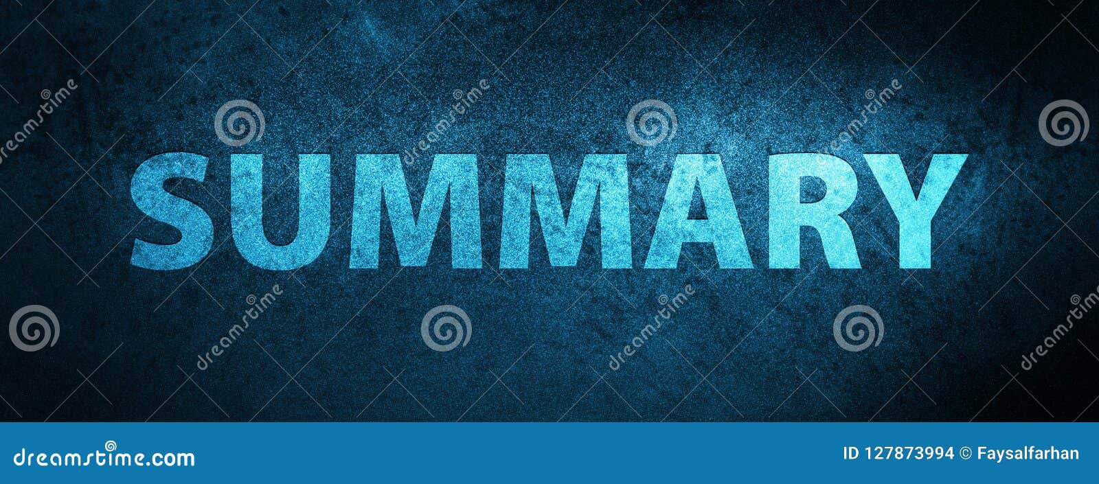 Summary Special Blue Banner Background Stock Illustration ...