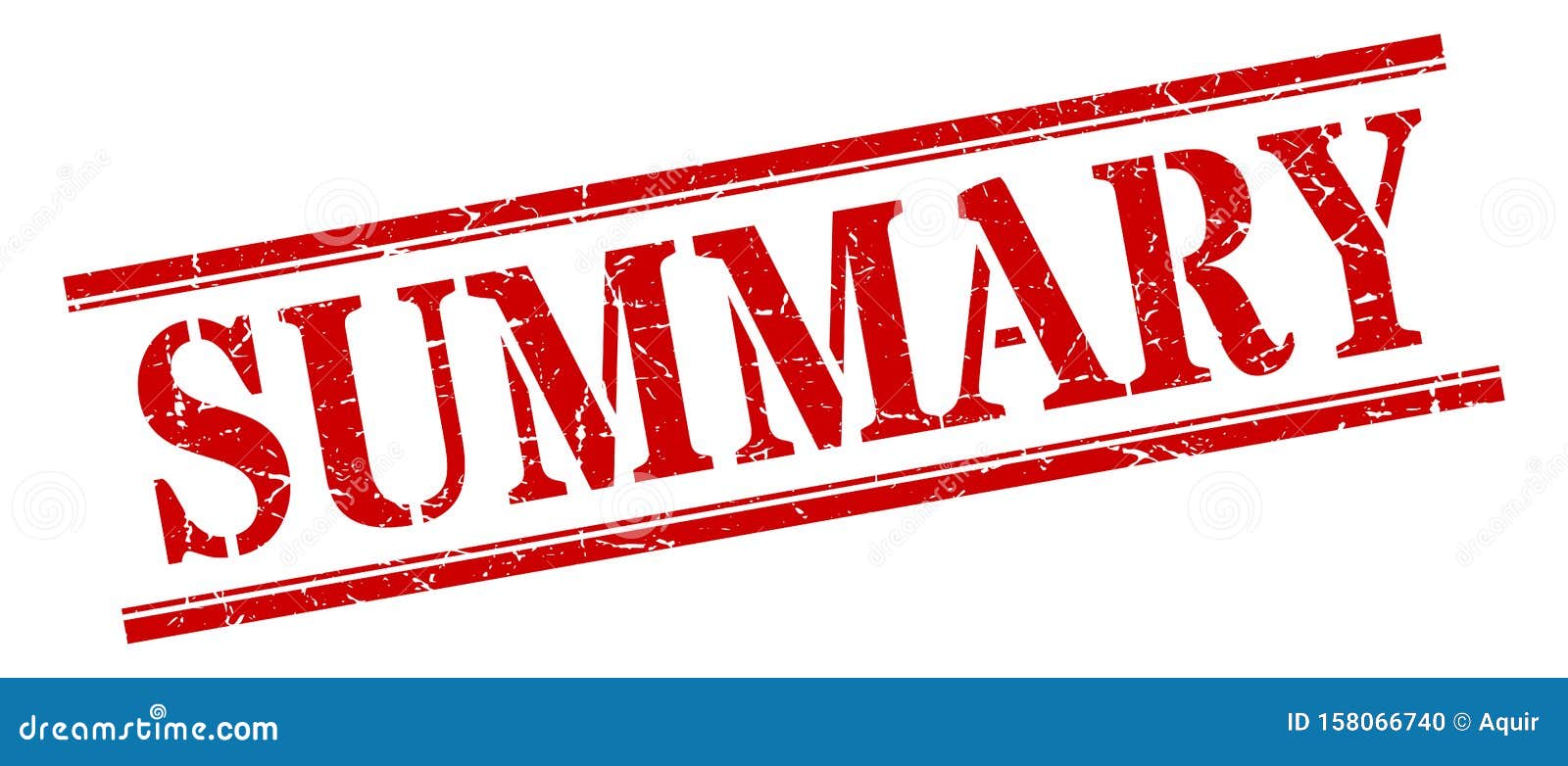 Summary stamp stock vector. Illustration of white, notice - 158066740