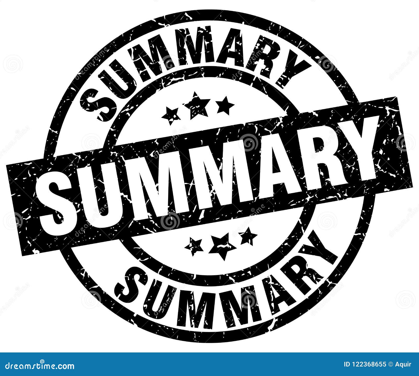 Summary stamp stock vector. Illustration of seal, label - 122368655