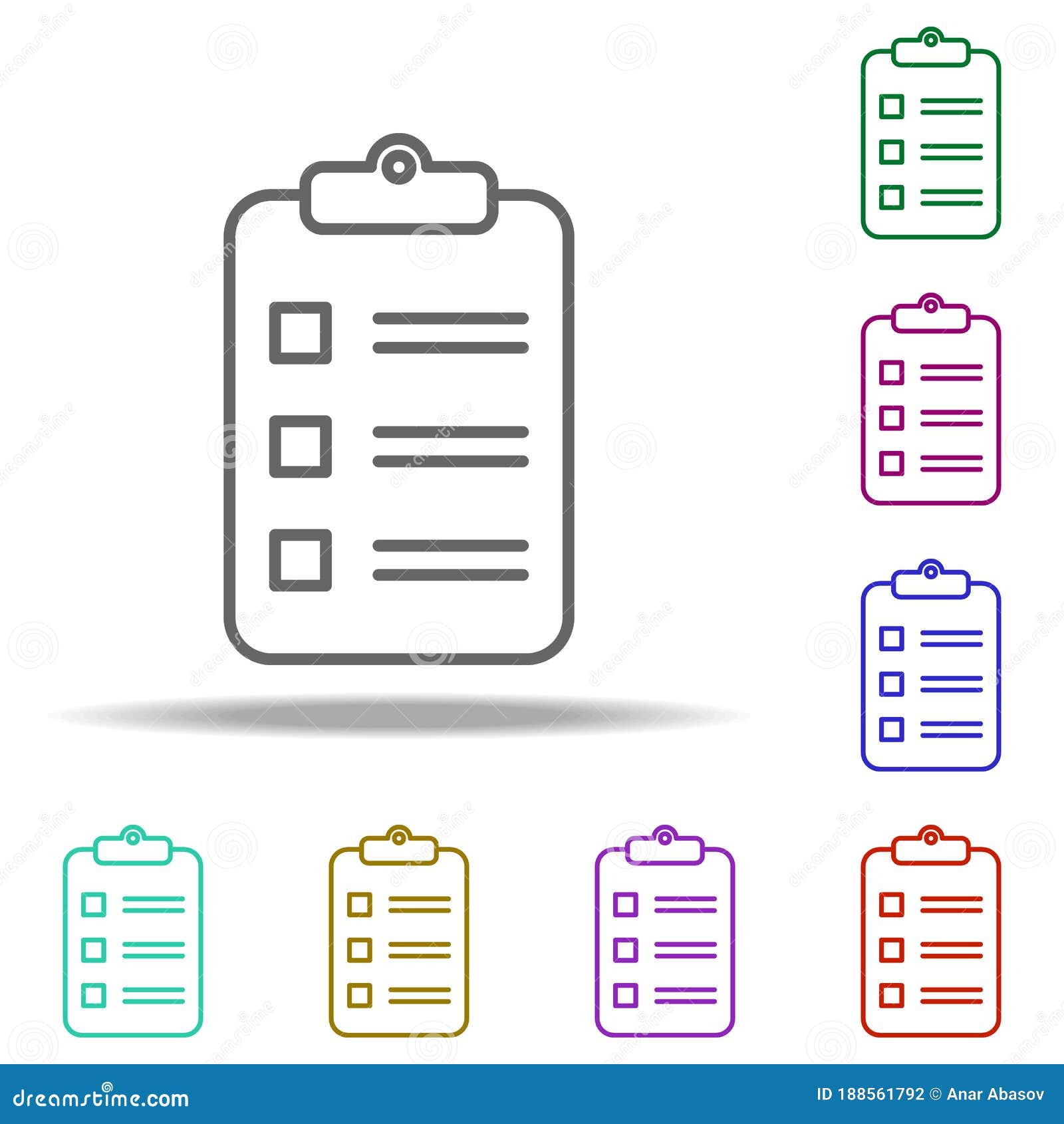 Summary Statement Icon. Elements of Web in Multi Color Style Icons ...